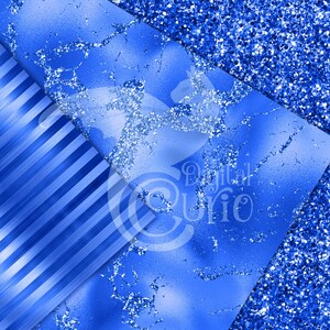Luxury Royal Blue Digital Paper 2, Seamless Blue Scrapbook Paper ...