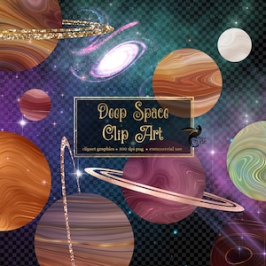 Deep Space Clipart - Digital Instant Download Galaxy and Stars Clip Art ...