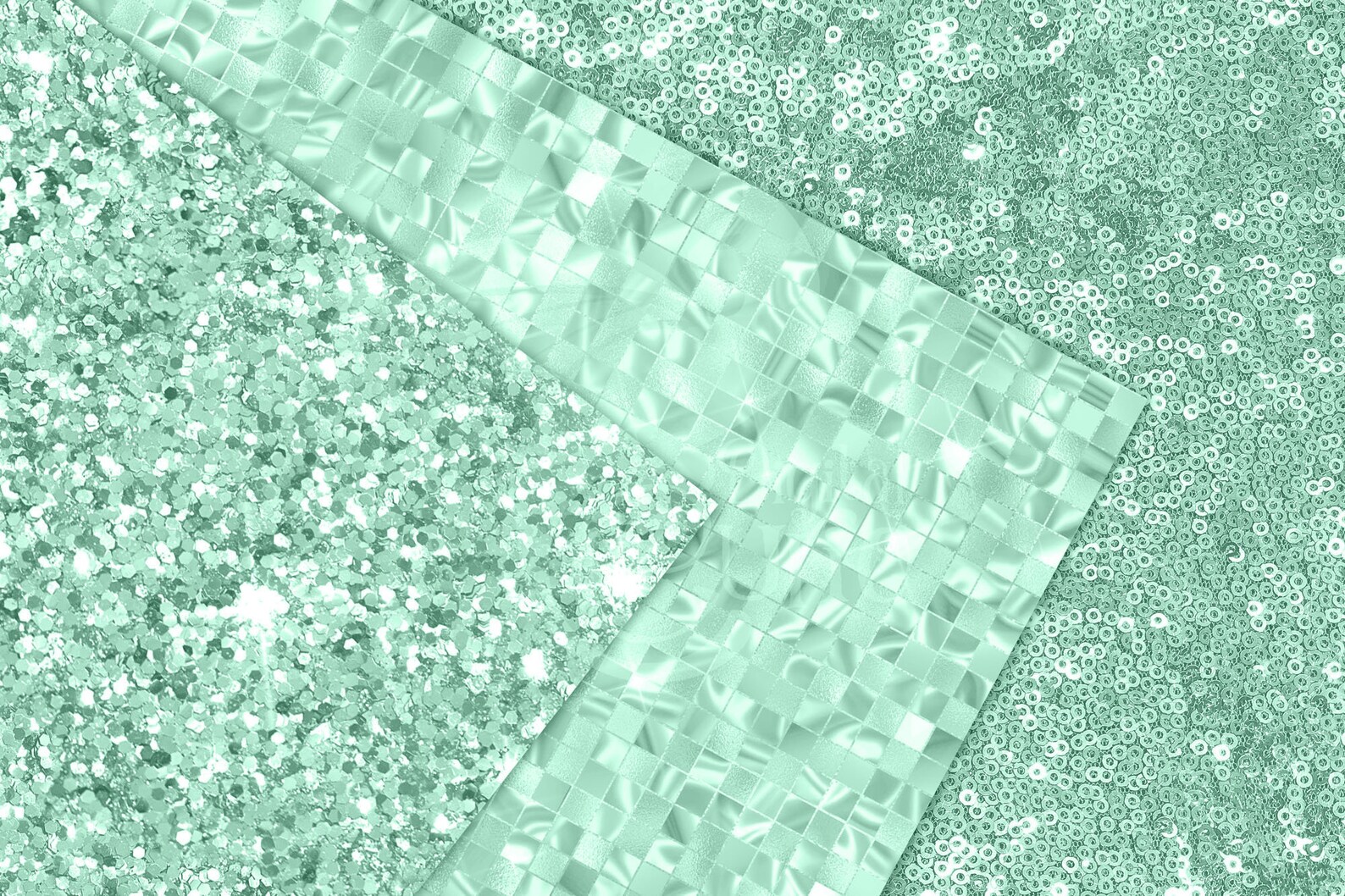 Mint Green Glitter Digital Paper, Scrapbook Backgrounds (digital ...