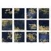 Navy and Gold Foil Flake Textures Printable Foil Backgrounds - Etsy