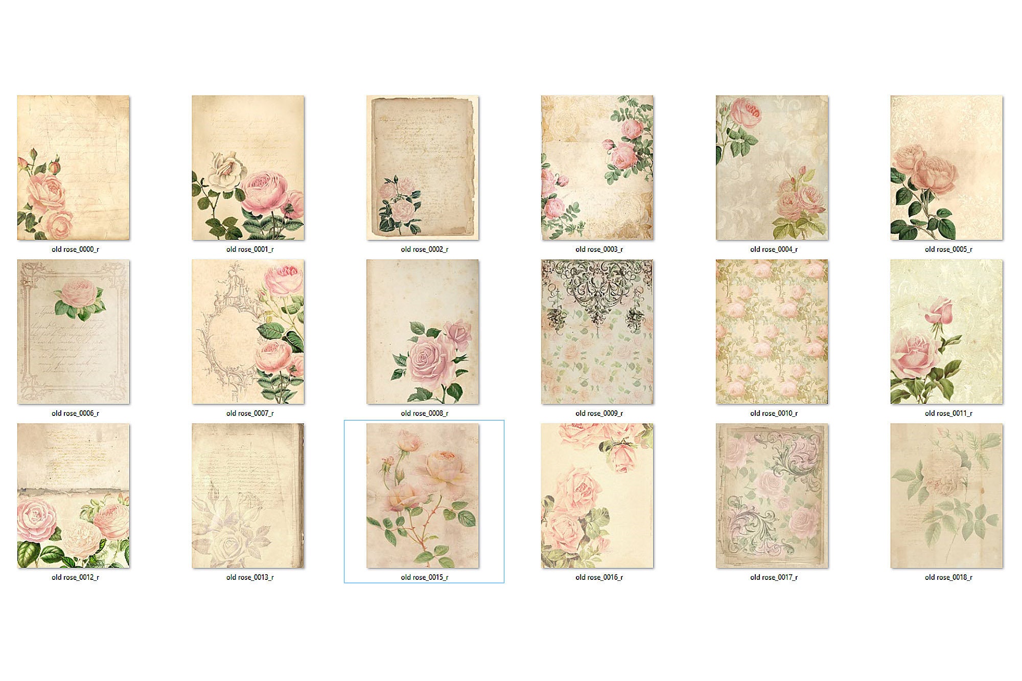 Printable Old Rose Paper Textures Vintage Rustic Shabby - Etsy Australia