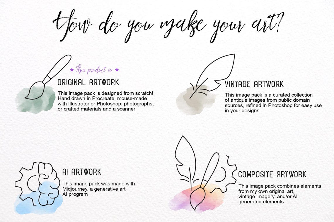 Watercolor Unicorn Horns Clipart, Rainbow Glitter Graphics (digital ...