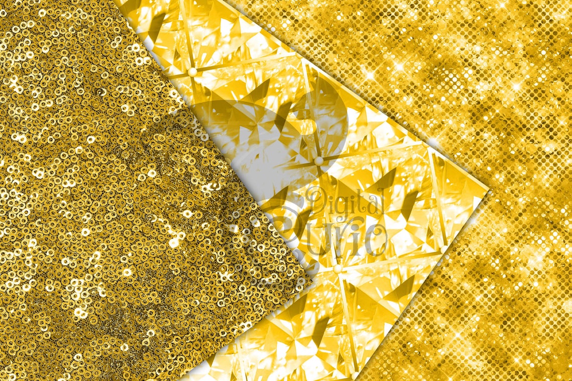 Luxury Yellow Digital Paper Seamless Yellow Scrapbook Paper - Etsy