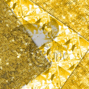 Luxury Yellow Digital Paper, Seamless Yellow Scrapbook Paper With ...