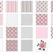 Pink and Gray Shabby Digital Paper, Seamless Floral Patterns Rustic ...