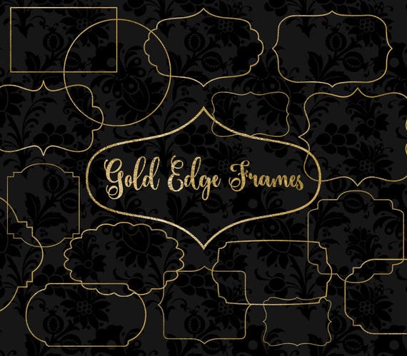 Fancy Gold Border Clip Art