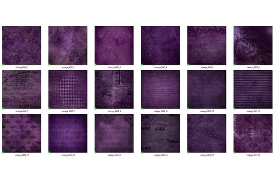 Vintage Purple Scrapbook Paper