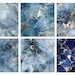 Blue and Gold Marble Digital Paper, Seamless Marble Textures, Printable ...