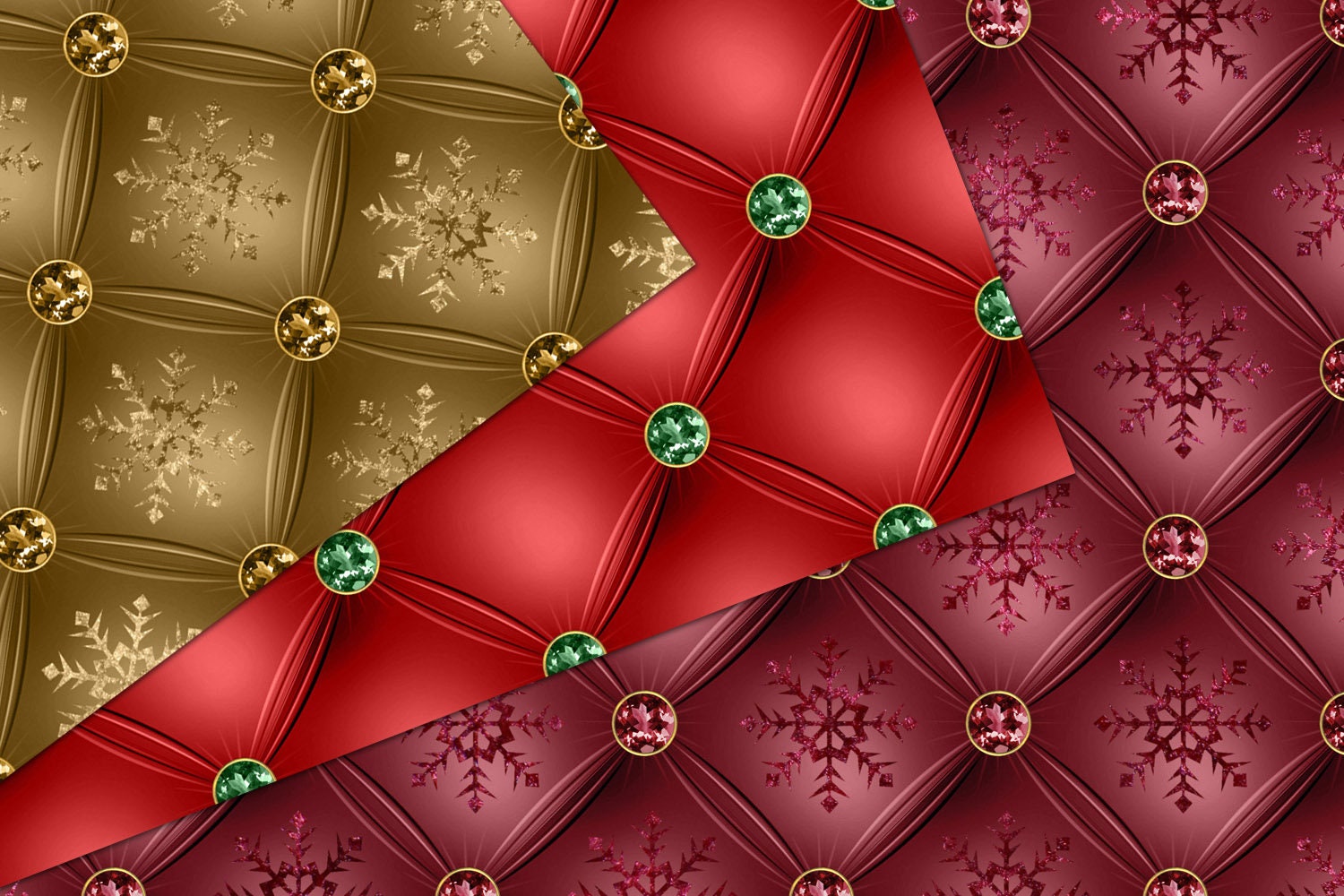 Christmas Tufted Digital Paper, Seamless Holiday Textures (digital ...