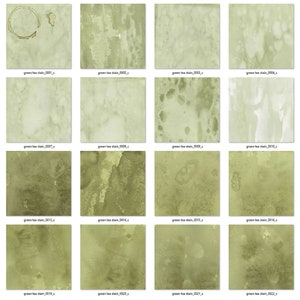 Green Tea Stain Textures - Digital Paper for Instant Download ...