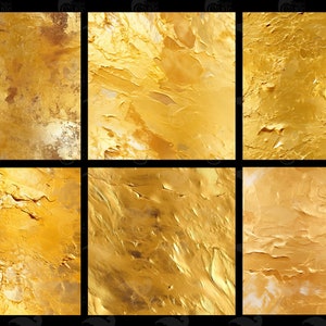 Gold Paint Textures - Seamless Digital Paint Backgrounds Instant ...