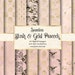 Blush and Gold Peacock Digital Paper, Seamless Gold Peacock Patterns ...