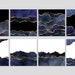 Navy Blue Painted Agate Borders, Digital Watercolor Geode PNG Overlays ...