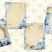 Blue Rose Journal Paper, Rococo Printable Pages (digital Download) - Etsy