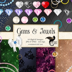 Gems and Jewels Clipart, Jewelry, Gemstone Clip Art, Diamonds, Emerald ...