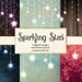 Sparkling Stars Digital Paper, Whimsical Fantasy Backgrounds (digital ...