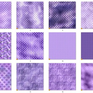 Purple Mermaid Digital Paper, Mermaid Scales, Lavender Mermaid Glitter ...