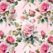 Watercolor Garden Rose Digital Paper, Seamless Printable Textures ...