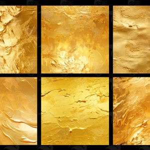 Gold Paint Textures - Seamless Digital Paint Backgrounds Instant ...