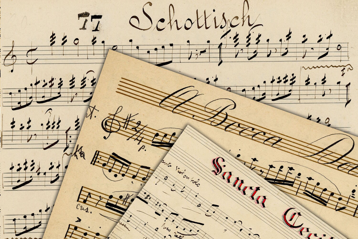 Handwritten Music Digital Paper Printable Scrapbook Paper - Etsy