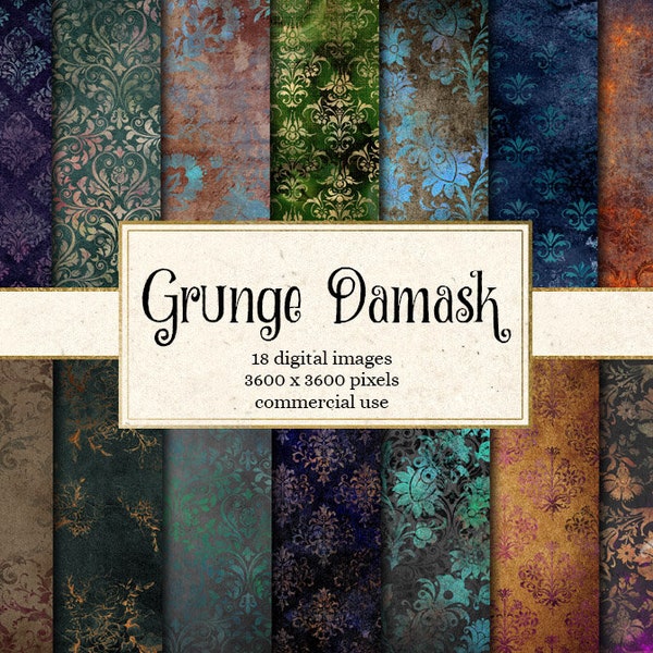 Royal Blue Damask - Etsy