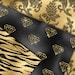 Black and Gold Glam Digital Paper, Seamless Black and Gold Glitter Glam ...
