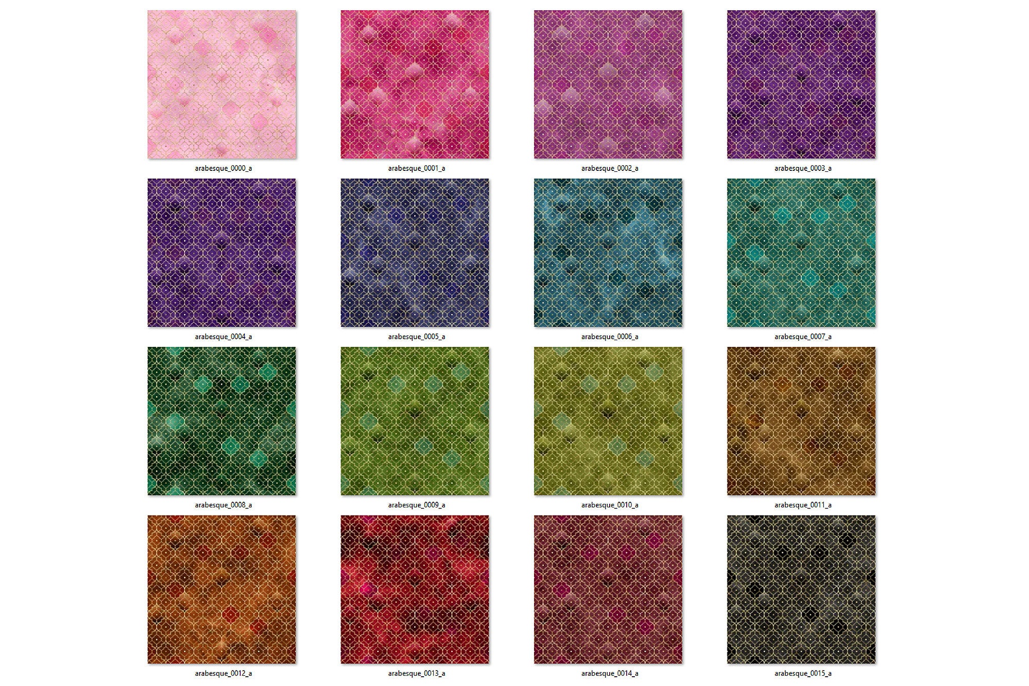 Gold Arabesque Digital Paper Seamless Background Patterns - Etsy