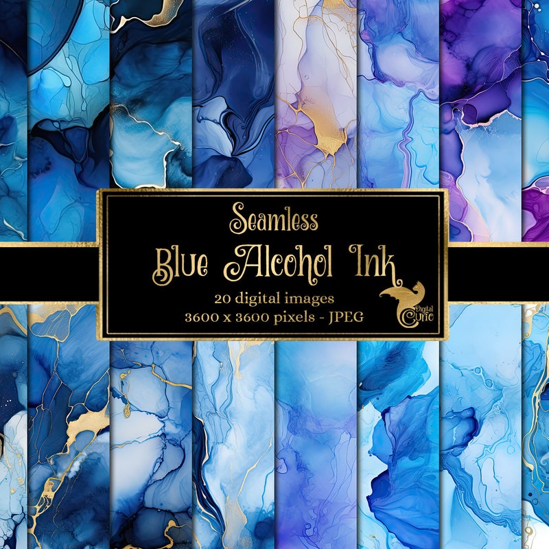 Alcohol Ink Painted Tile - Etsy