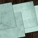 Distressed Aqua Writing Paper, 10x8 Notebook Digital Paper Grunge Junk ...