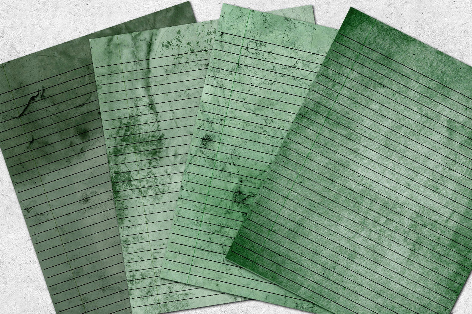 Distressed Green Writing Paper Notebook Digital Paper Grunge - Etsy UK