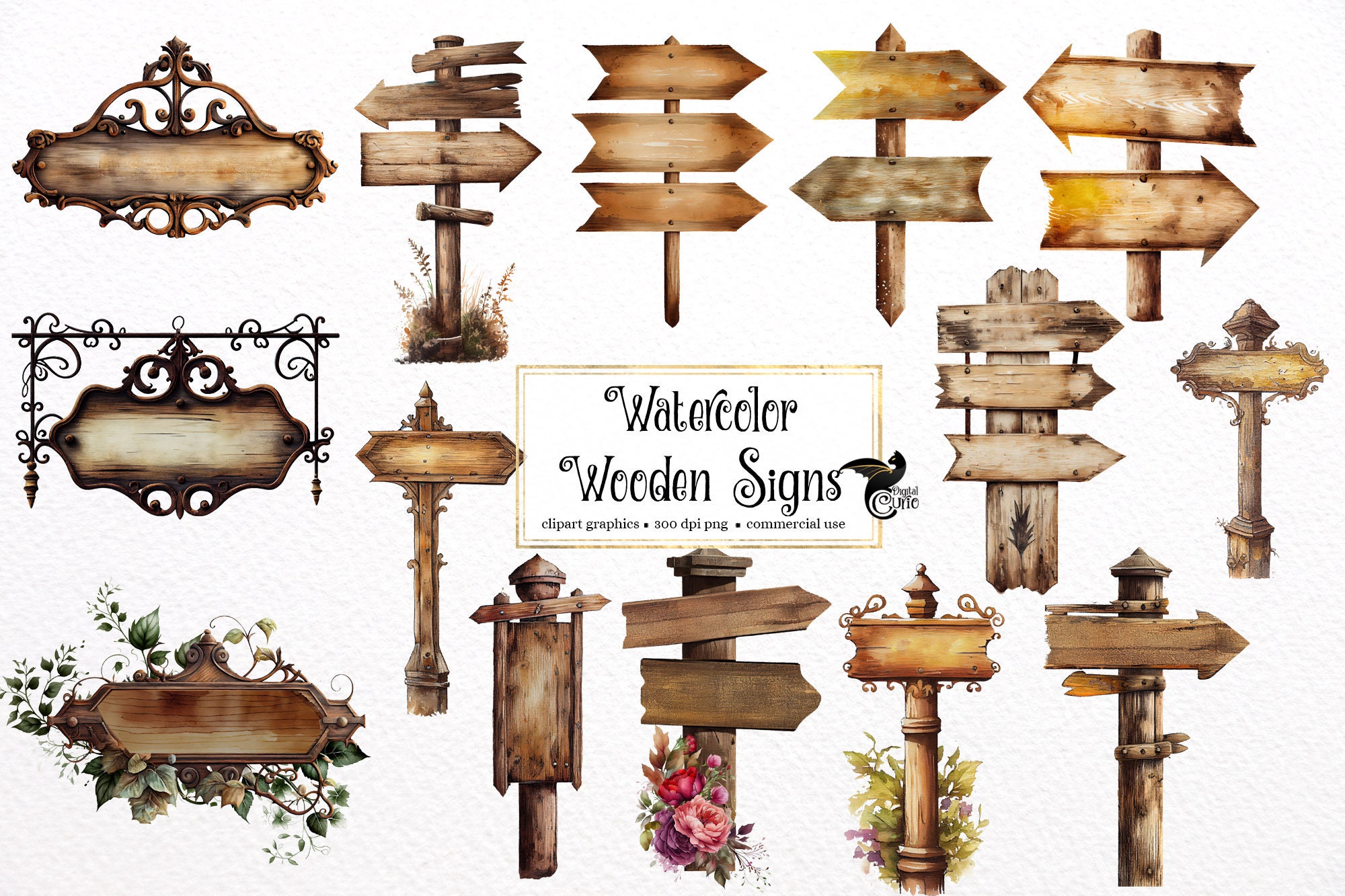 Wooden Sign Clip Art