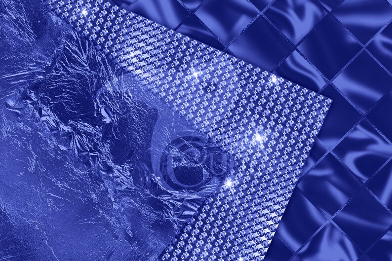 Luxury Sapphire Digital Paper Seamless Metallic Blue - Etsy