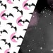 Cute Pink and Black Halloween Digital Paper, Seamless Witch and Bat ...