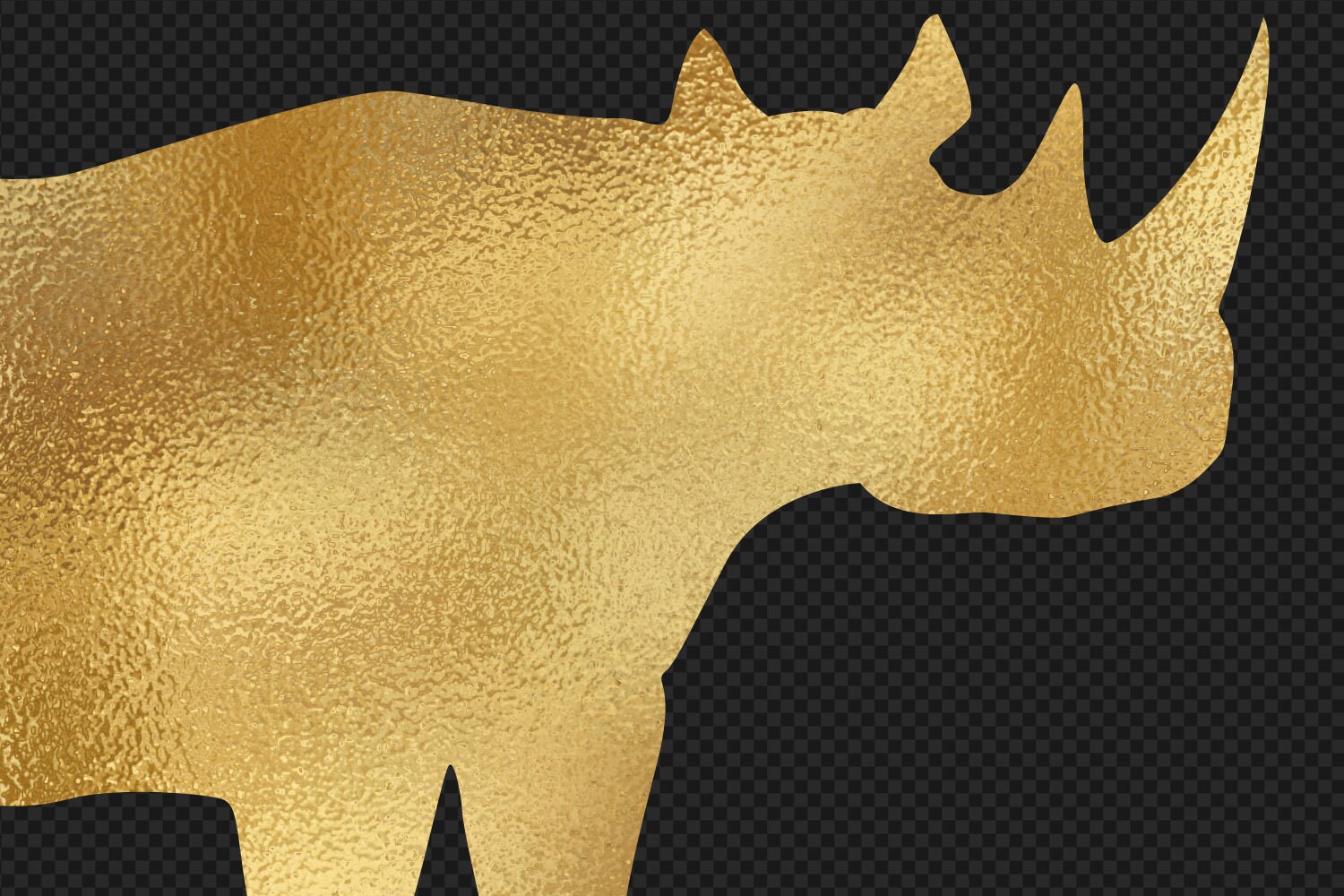 Gold Foil African Animals Clipart Safari Animal Clip Art - Etsy
