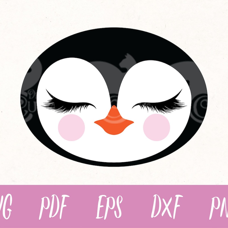 Penguin Face Svg - Etsy