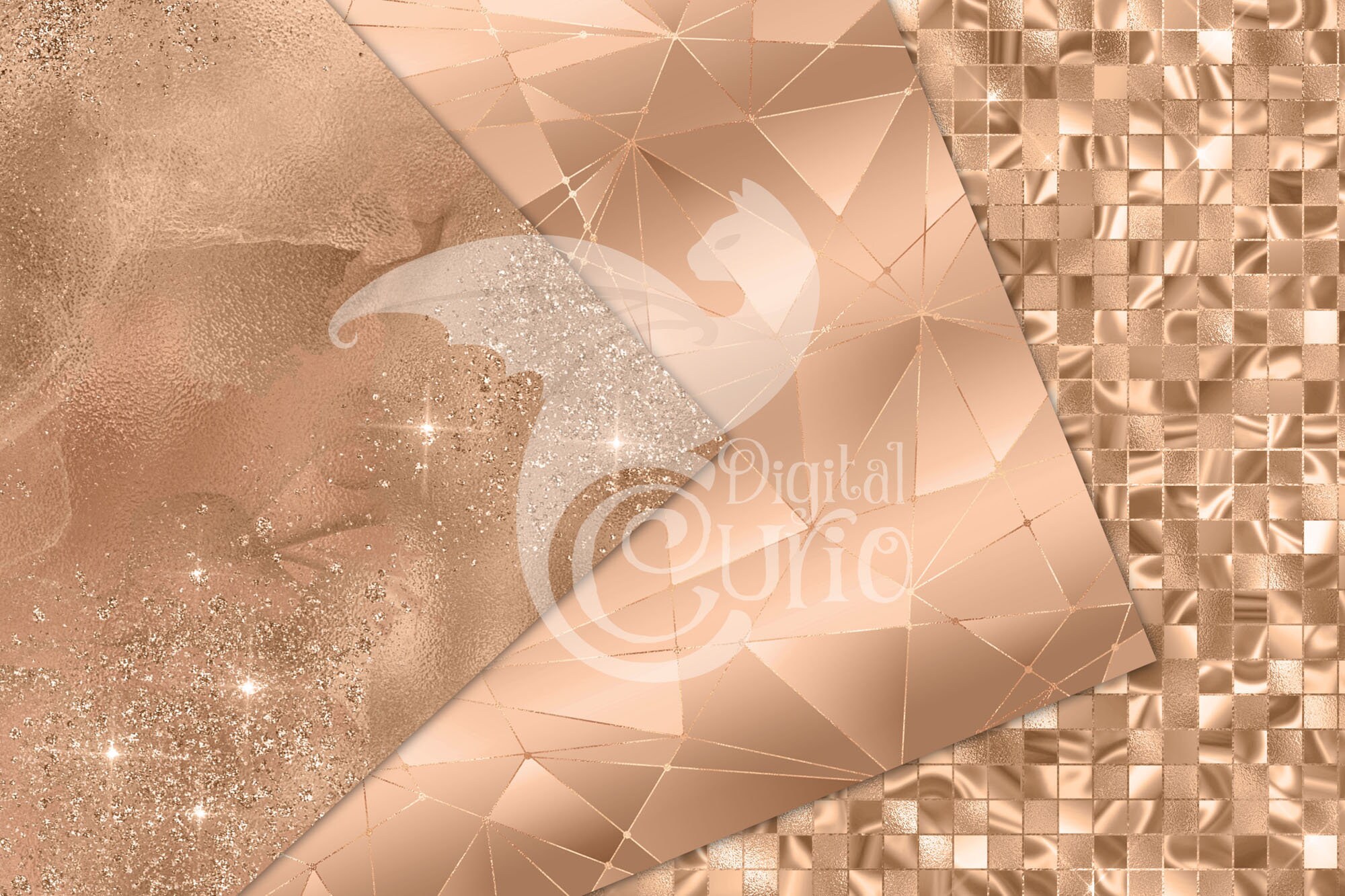 Luxury Rose Gold Digital Paper Seamless Rose Gold Scrapbook - Etsy ...