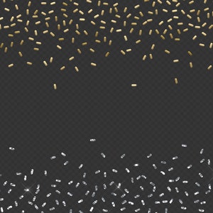 Rainbow Sprinkles Clipart Overlays, Seamless Confetti Graphics (digital ...