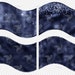 Navy Glam Wave Borders Clipart - Seamless Glitter and Foil Metallic ...