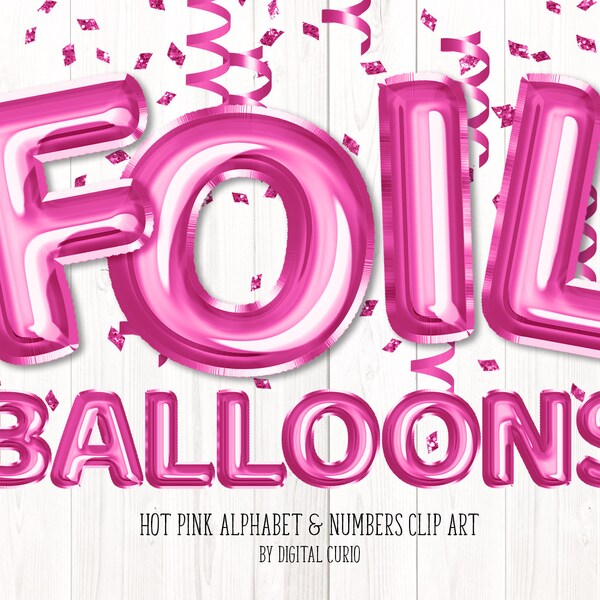 Pink Balloon Numbers - Etsy