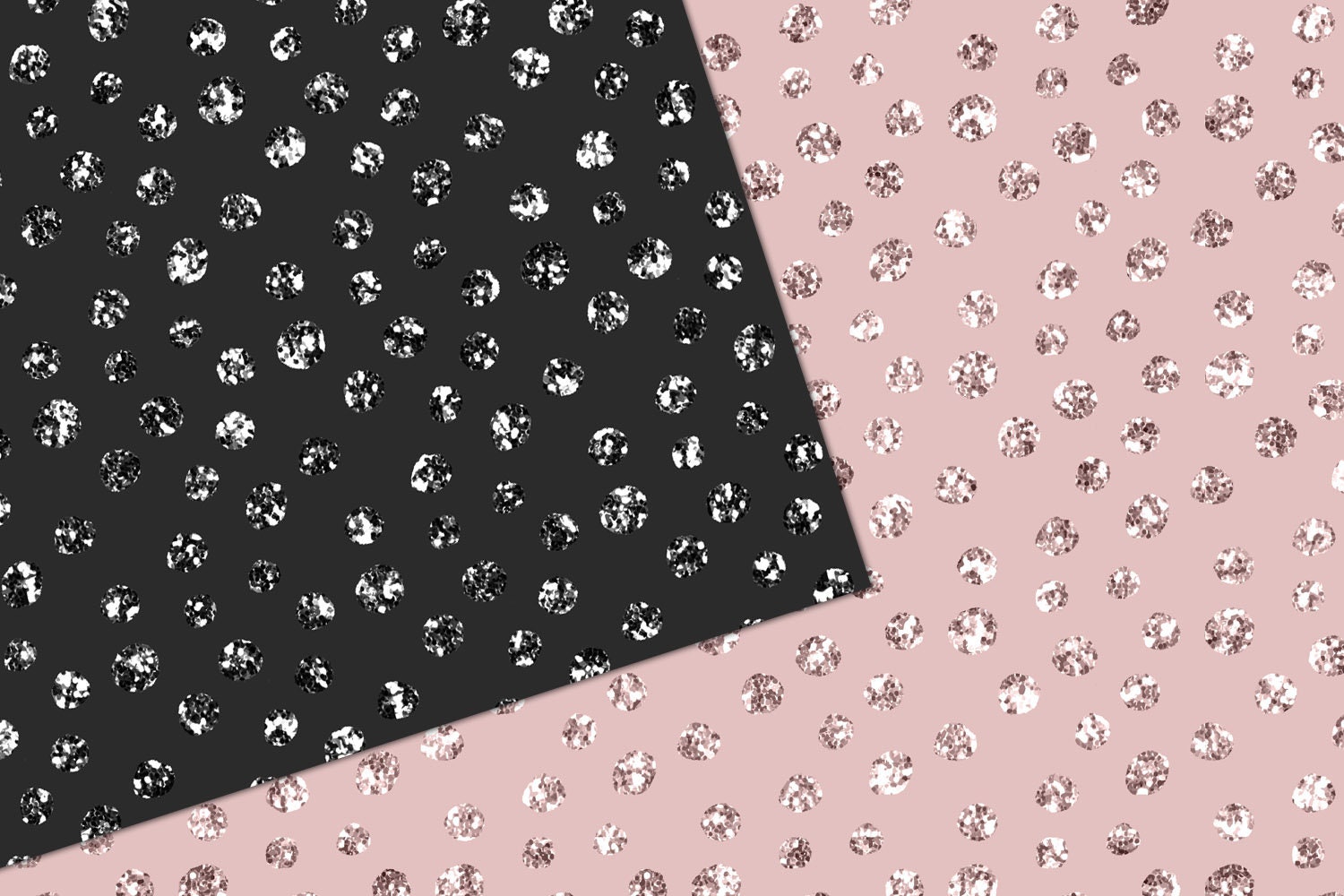 Glitter Dots Digital Paper Seamless Patterns With Whimsical - Etsy