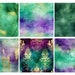 Mardi Gras Watercolor Textures - Purple Green and Gold Printable ...