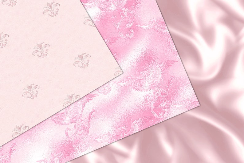 Pink Pearl Digital Paper Seamless Pearl Backgrounds With Silk - Etsy ...