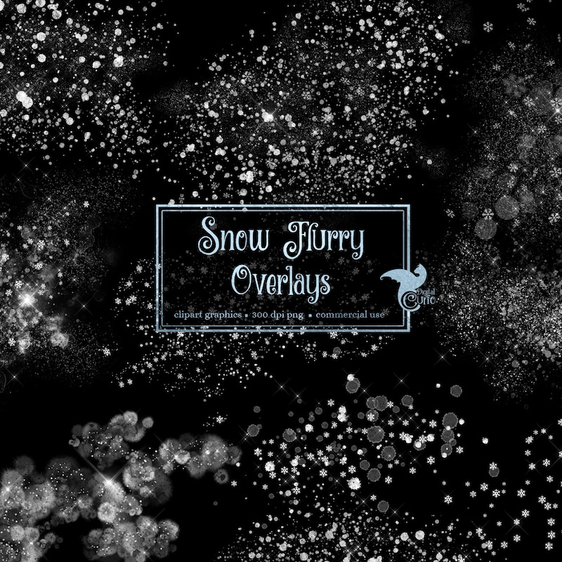 Snow Flurries Template - Etsy UK
