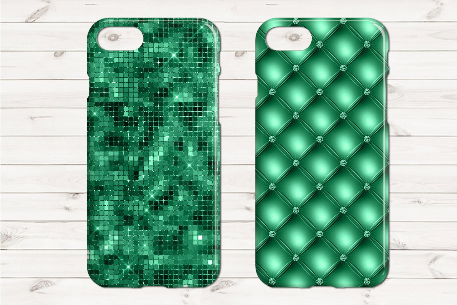 Luxury Emerald Digital Paper Seamless Green Textures With | Etsy