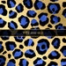 Royal Blue and Gold Leopard Digital Paper, Seamless Leopard Spot ...