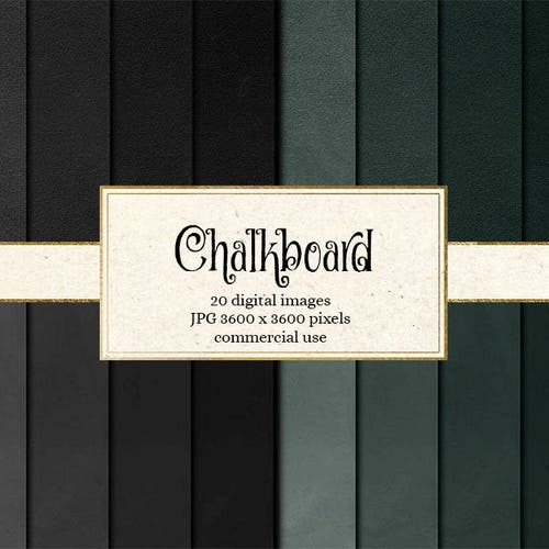 Chalkboard Digital Paper Chalkboard Textures Printable - Etsy