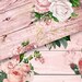 Blush Floral Wood Digital Paper, Shabby Pink Flowers and Wood ...