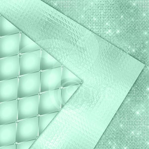 Luxury Mint Textures Digital Paper, Glitter Foil, Backgrounds, Metallic ...