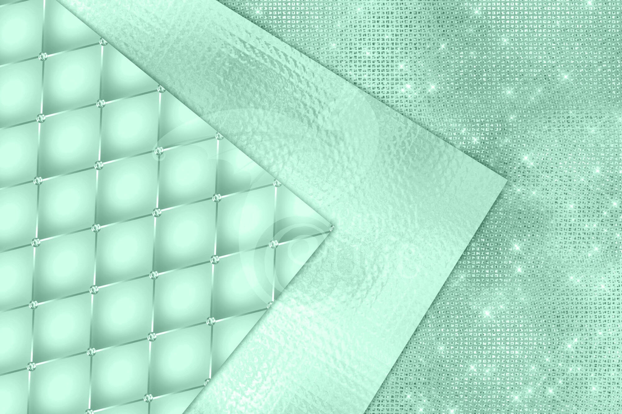 Mint Green Glitter Digital Paper, Scrapbook Backgrounds (digital ...