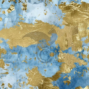 Grunge Blue and Gold Digital Paper, Floral Damask (digital Download) - Etsy